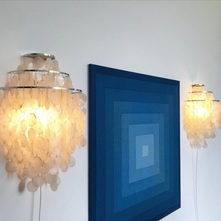 Original FUN 1MW Wall Sconces by Verner Panton for Lüber, Switzerland ...