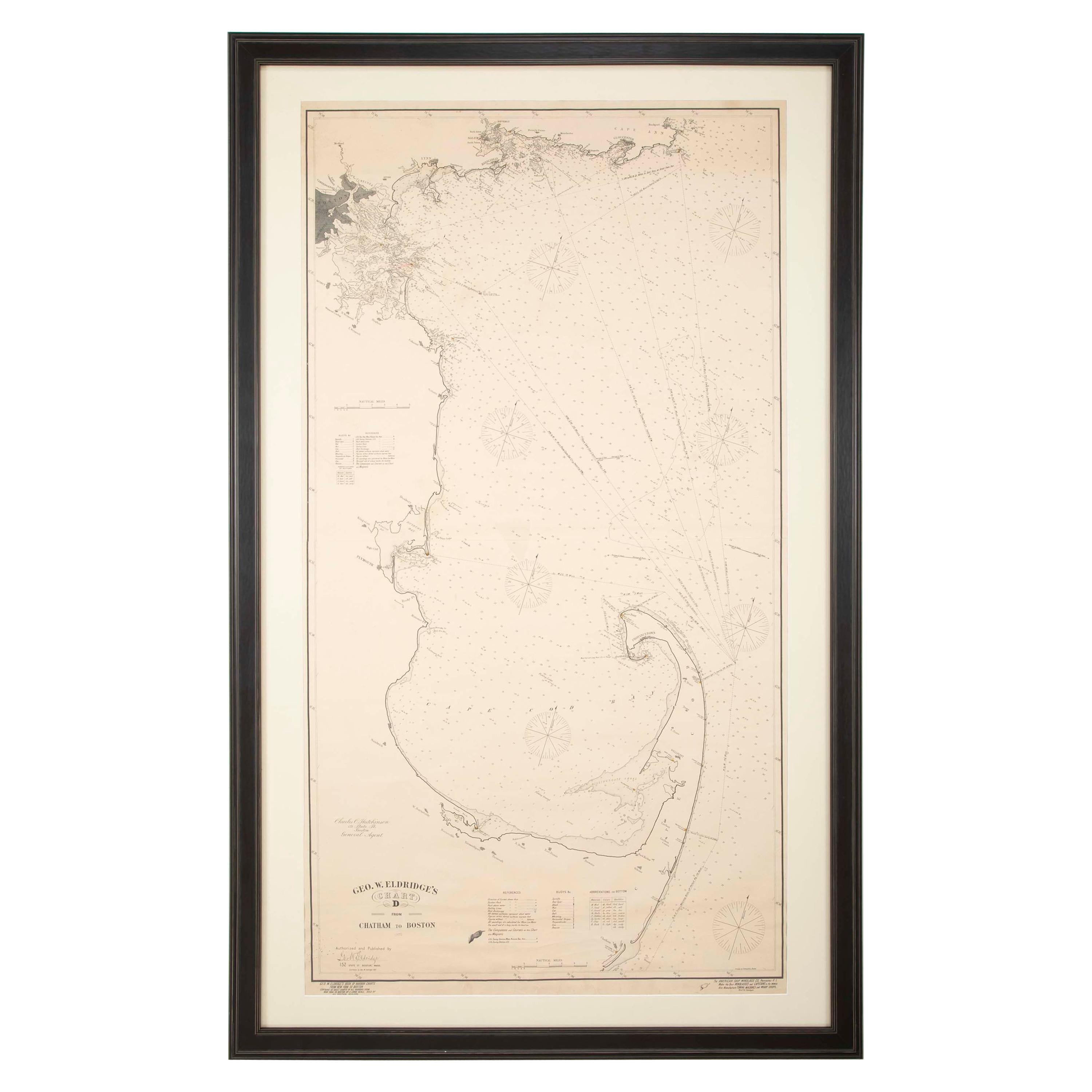 Original 1910 George Eldridge Chart For Sale at 1stDibs