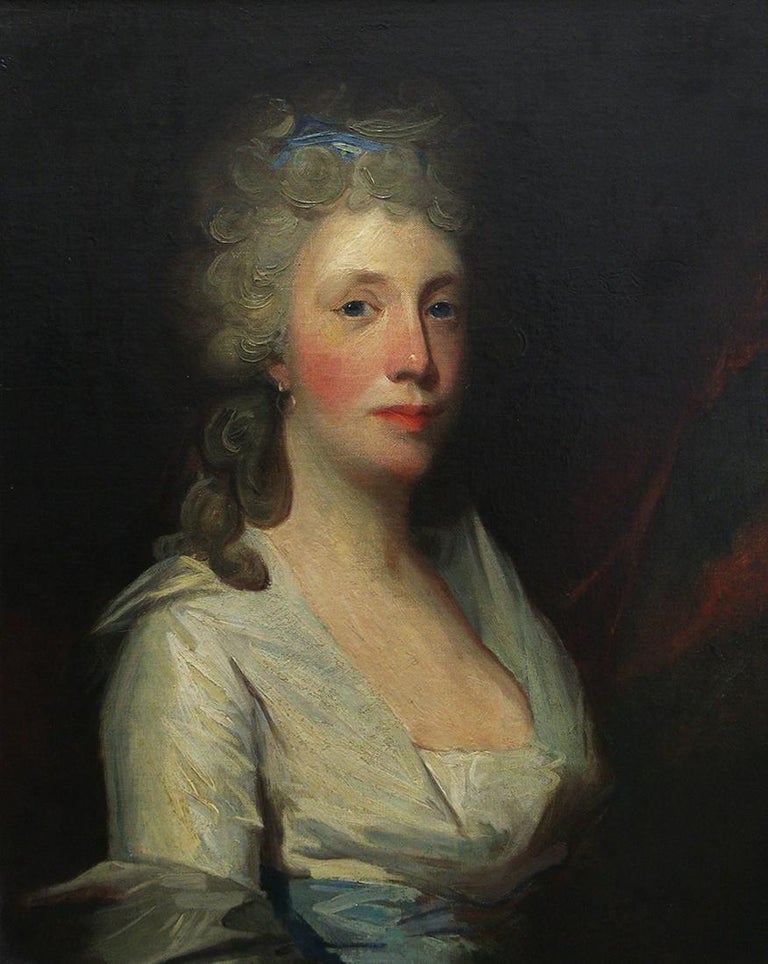 Original Gilbert Stuart Oil Painting Portrait of Henrietta Hillegas, ca ...