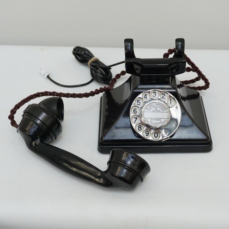 Original GPO Model 162F 1934 Black Bakelite Telephone For Sale at 1stDibs