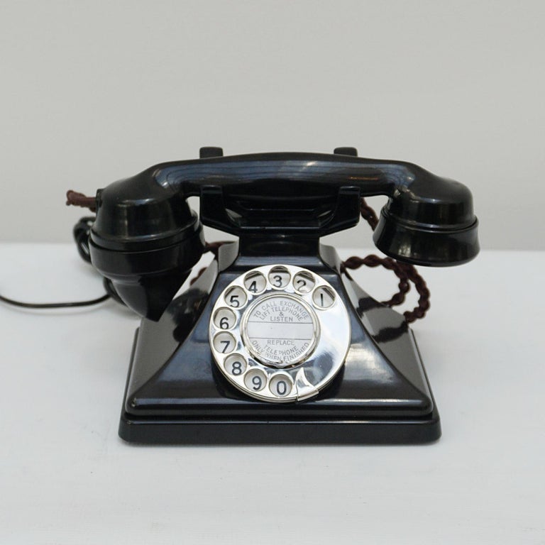 Original GPO Model 162F 1934 Black Bakelite Telephone For Sale at 1stDibs