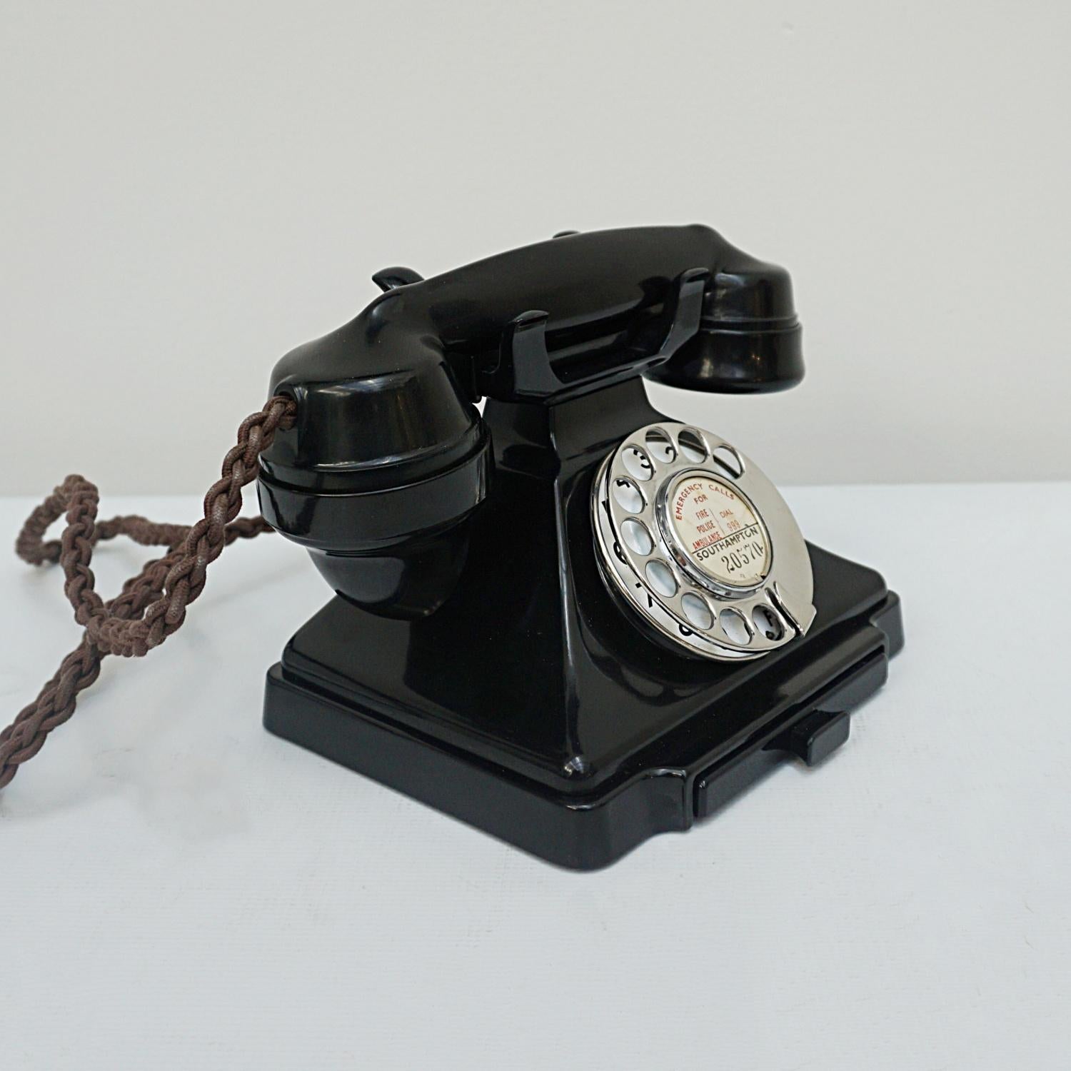 Original GPO Model 232F Black Bakelite Telephone at 1stDibs