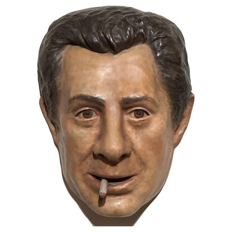 Original Hand Made Art Mask Marcello Mastroianni For Sale at 1stDibs