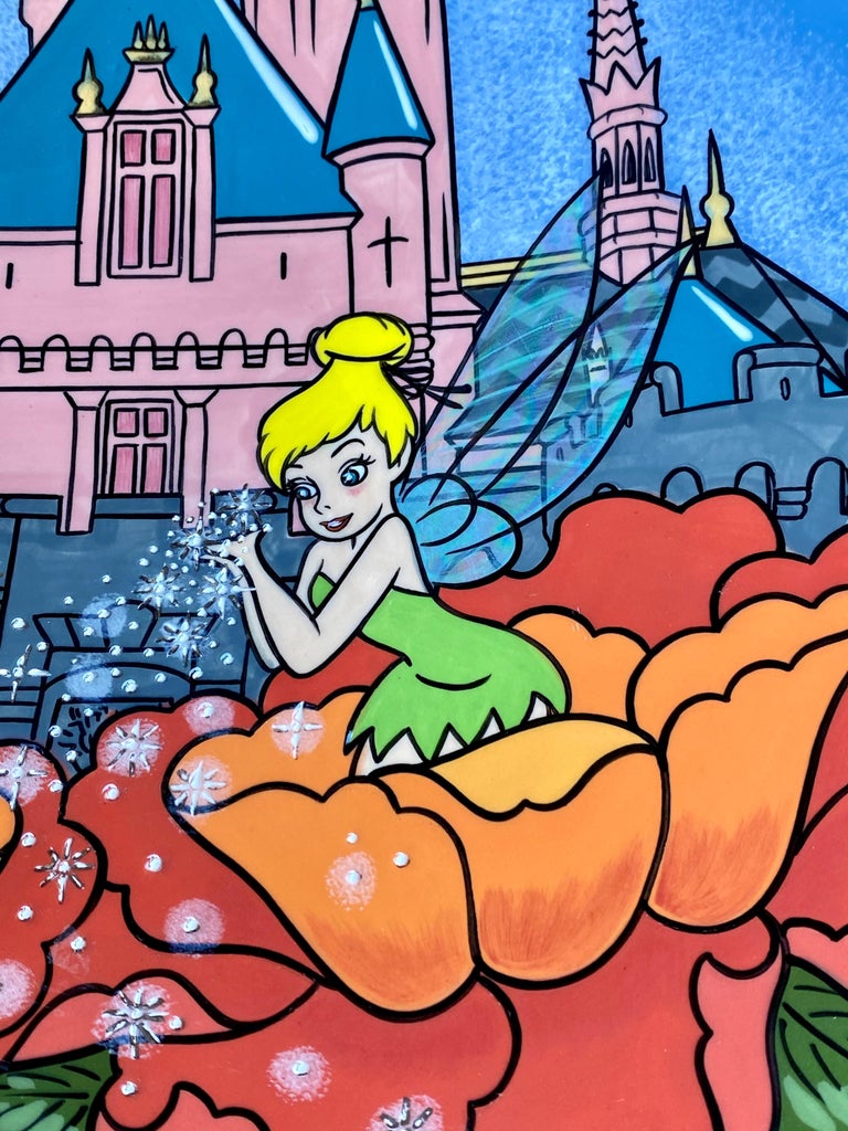 Original Hand Painted Disney Tinker Bell Large Art Plate by Elisabete ...