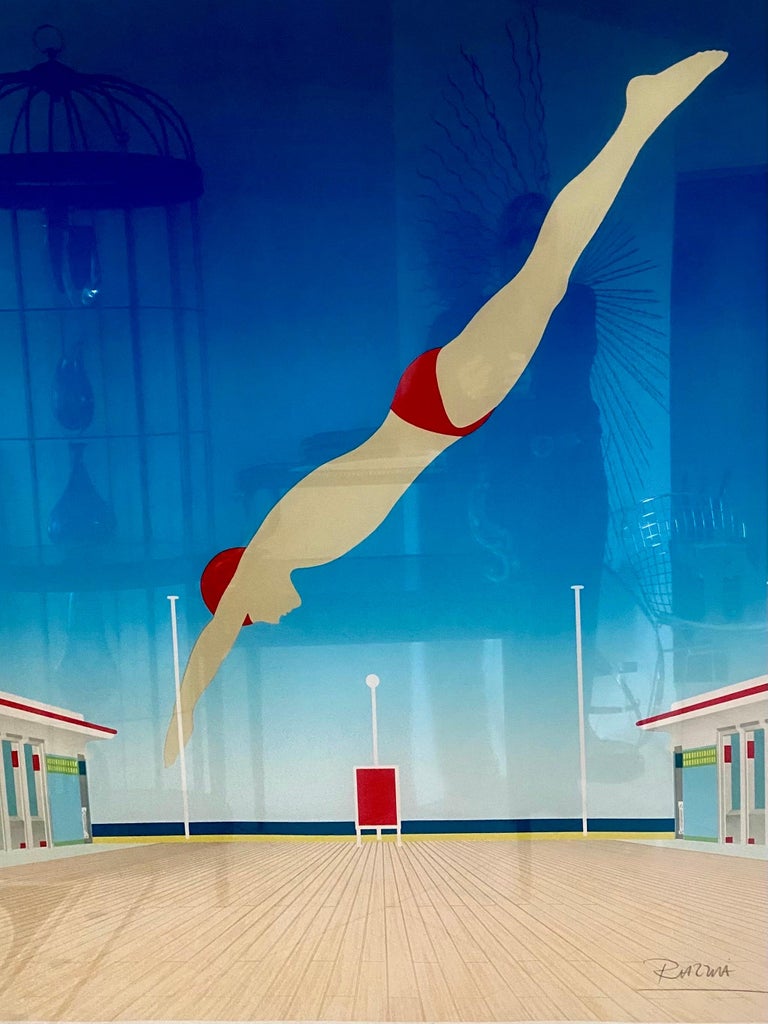 Original Hand Signed Razzia Framed Deauville Poster, Art Deco For Sale ...