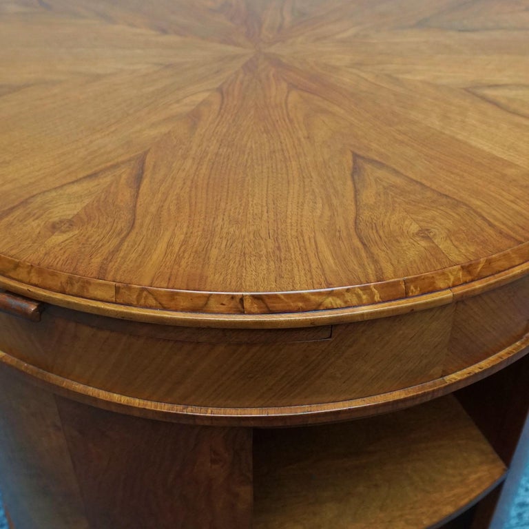 Original Heal's of London Walnut and Karelian Birch Library/Side Table ...