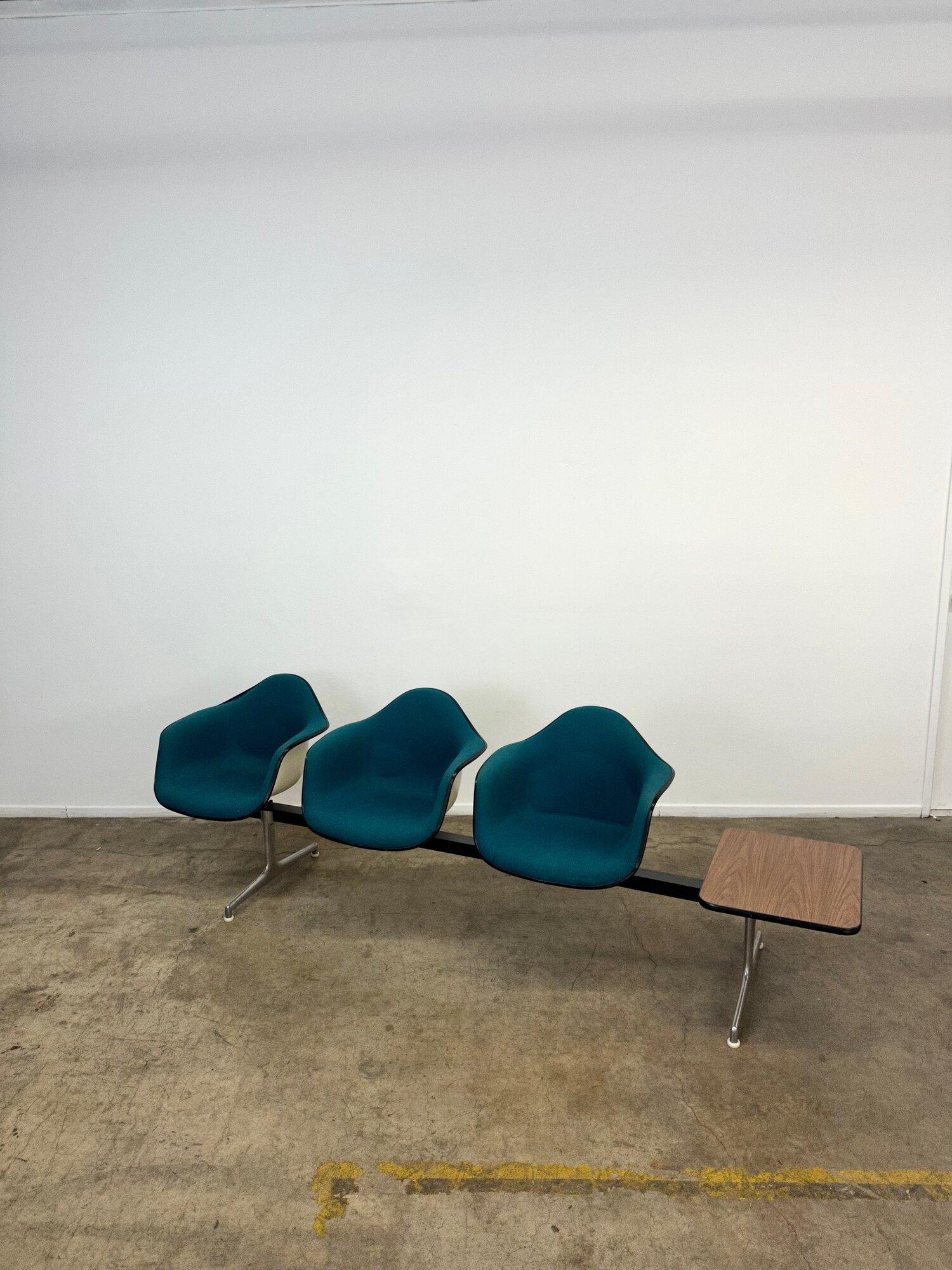 Original Herman Miller Fiberglass Tandem Bench For Sale at 1stDibs