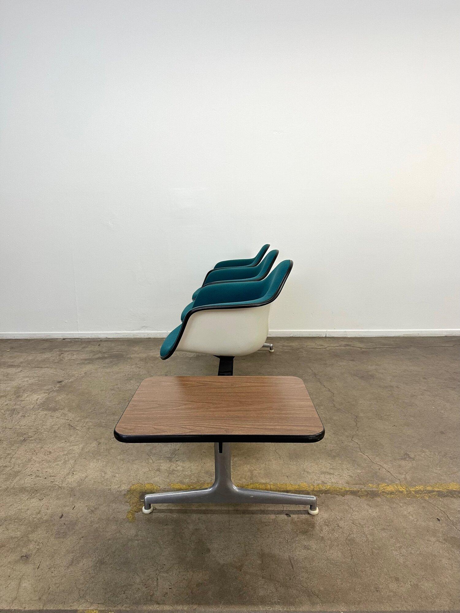 Original Herman Miller Fiberglass Tandem Bench For Sale at 1stDibs