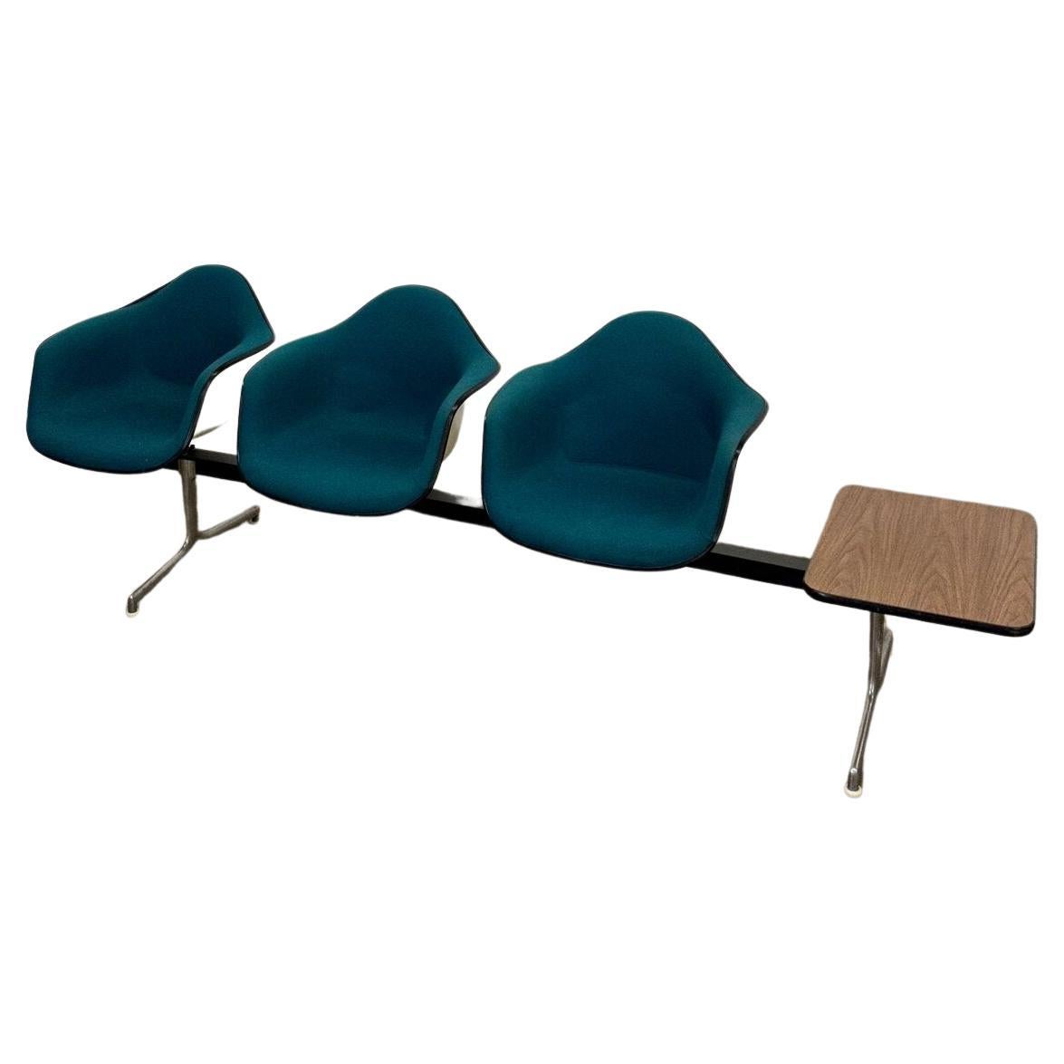 Herman Miller Eames Aluminum Tandem Bench For Sale at 1stDibs