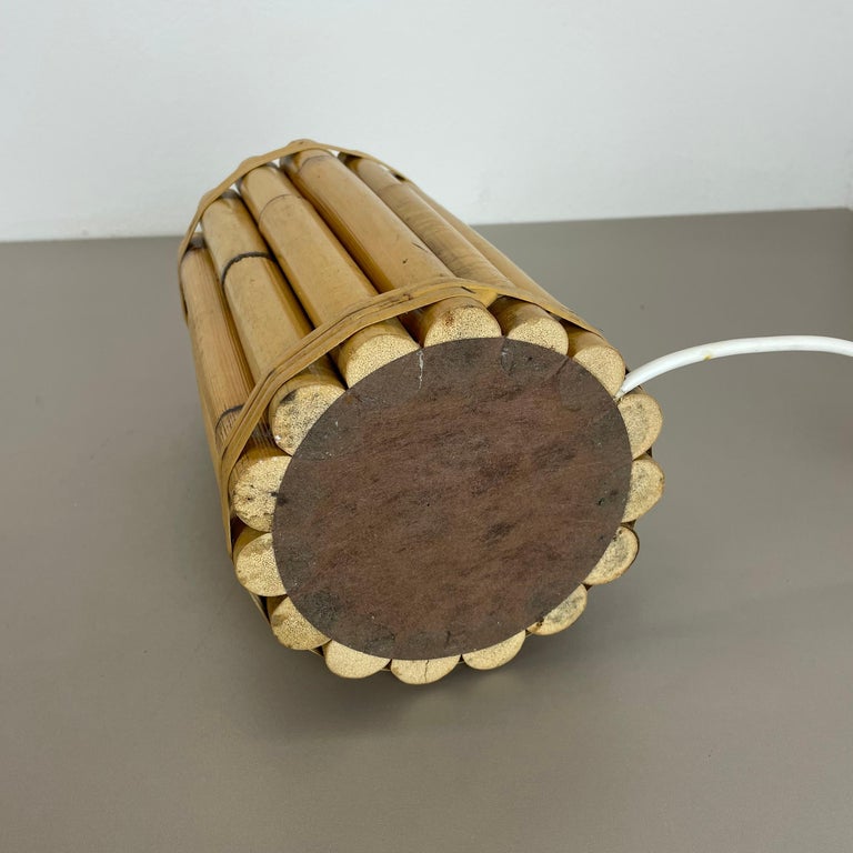 Original Hollywood Regency Tiki Bamboo Table Light, Italy, 1970s For ...