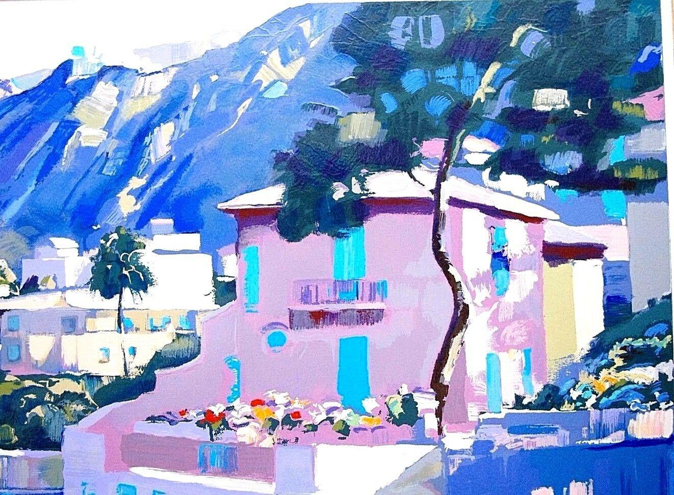 Original Howard Behrens Signed Serigraph Riviera 1987 For Sale at 1stDibs