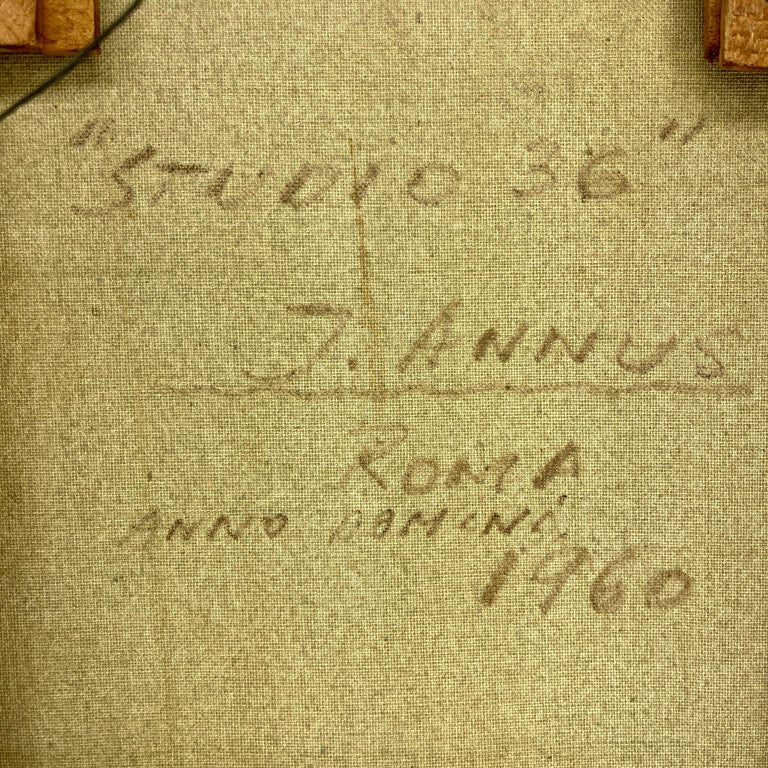 Original Italian Oil Painting of an Artists Studio, Rome 1960 For Sale ...