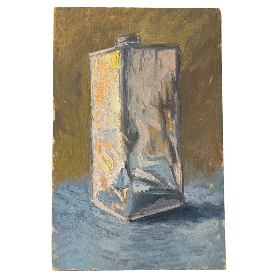Original Italian Still Life Study of a Milk Carton, Expressionist Oil ...