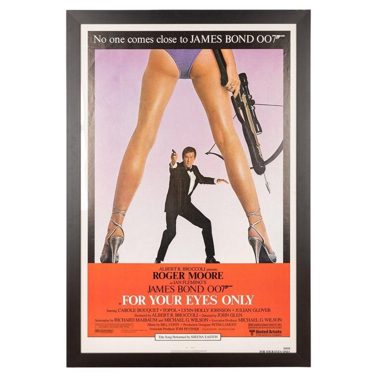 Original James Bond 'For Your Eyes Only' Poster, c.1981 For Sale at 1stDibs