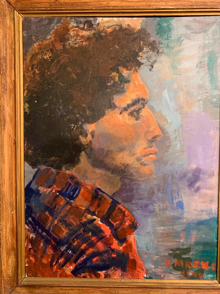 Original L. Marks Signed Oil Painting, 1979 For Sale at 1stDibs