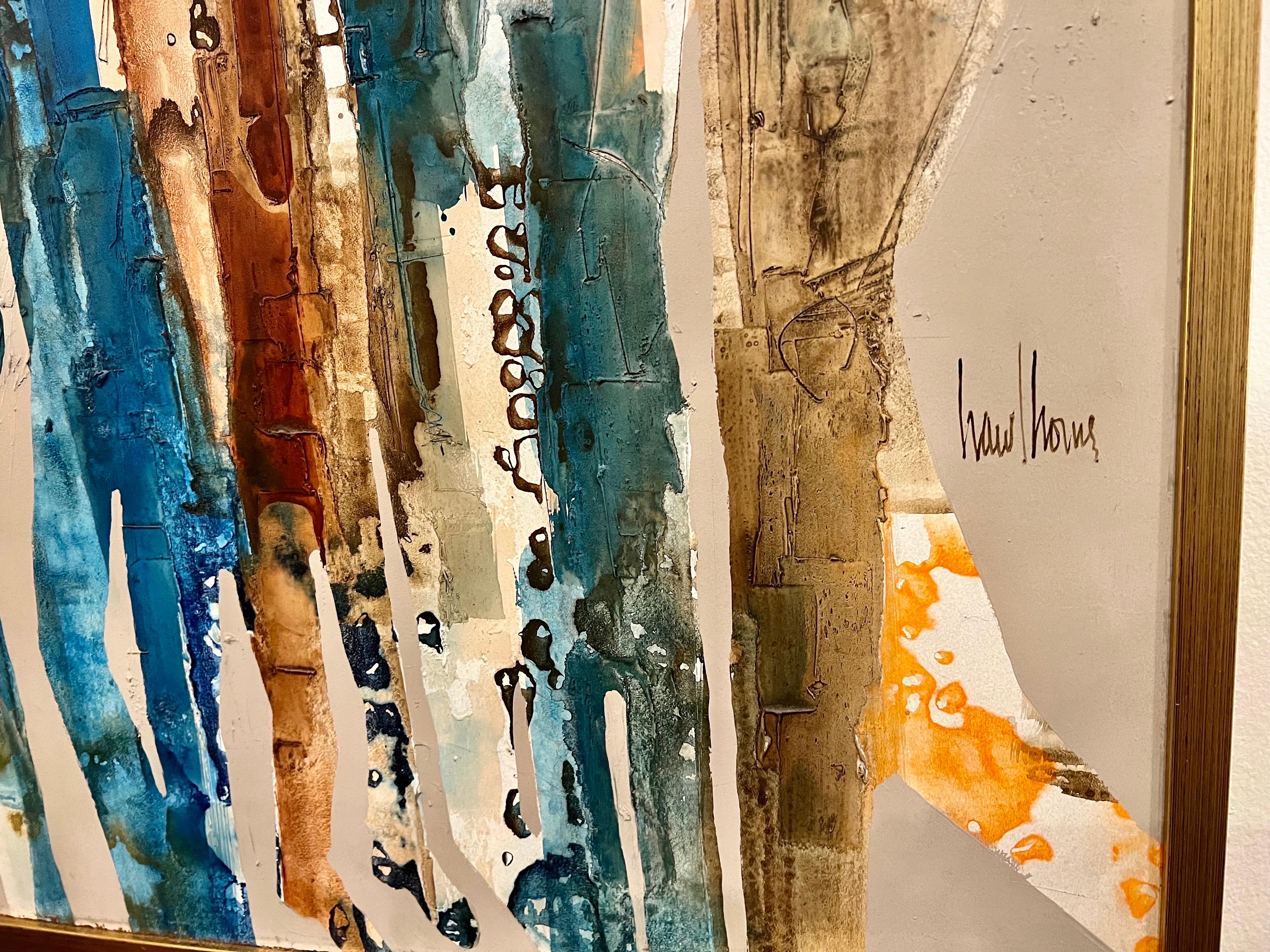 Original Large Abstract by Listed Artist Gregory Hawthorne For Sale at ...