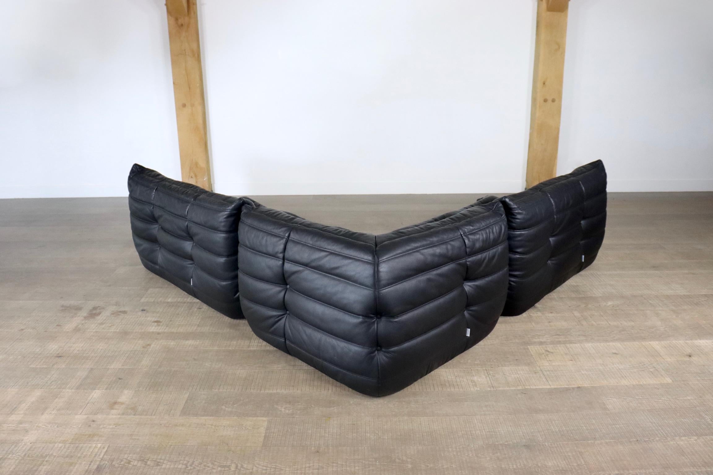 Original Leather Togo Seating Group by Michel Ducaroy for Ligne Roset ...