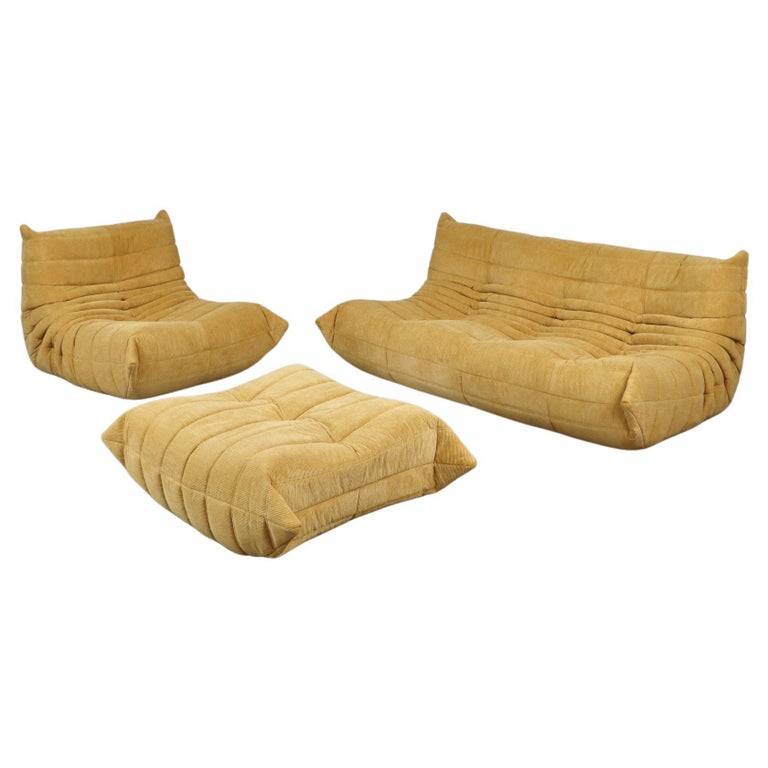 Original Ligne Roset Togo Seating Group in Mustard Corduroy by Michel ...