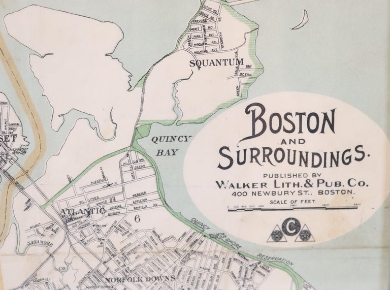 Original Map of Boston at 1stDibs
