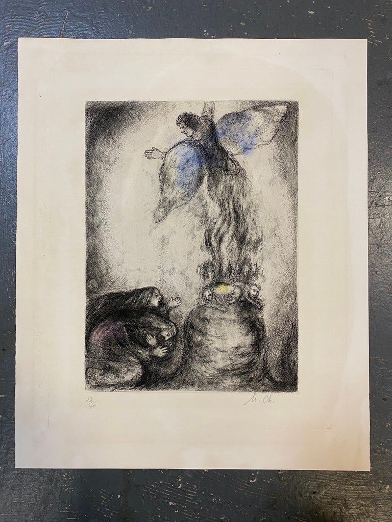 Original Marc Chagall Etching Hand Signed and Numbered “Sacrifice Of ...