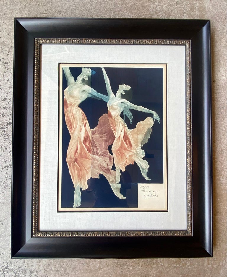 Original Mezzotint The Red Dress 1980 by Gatja Helgart Rothe aka G.H ...