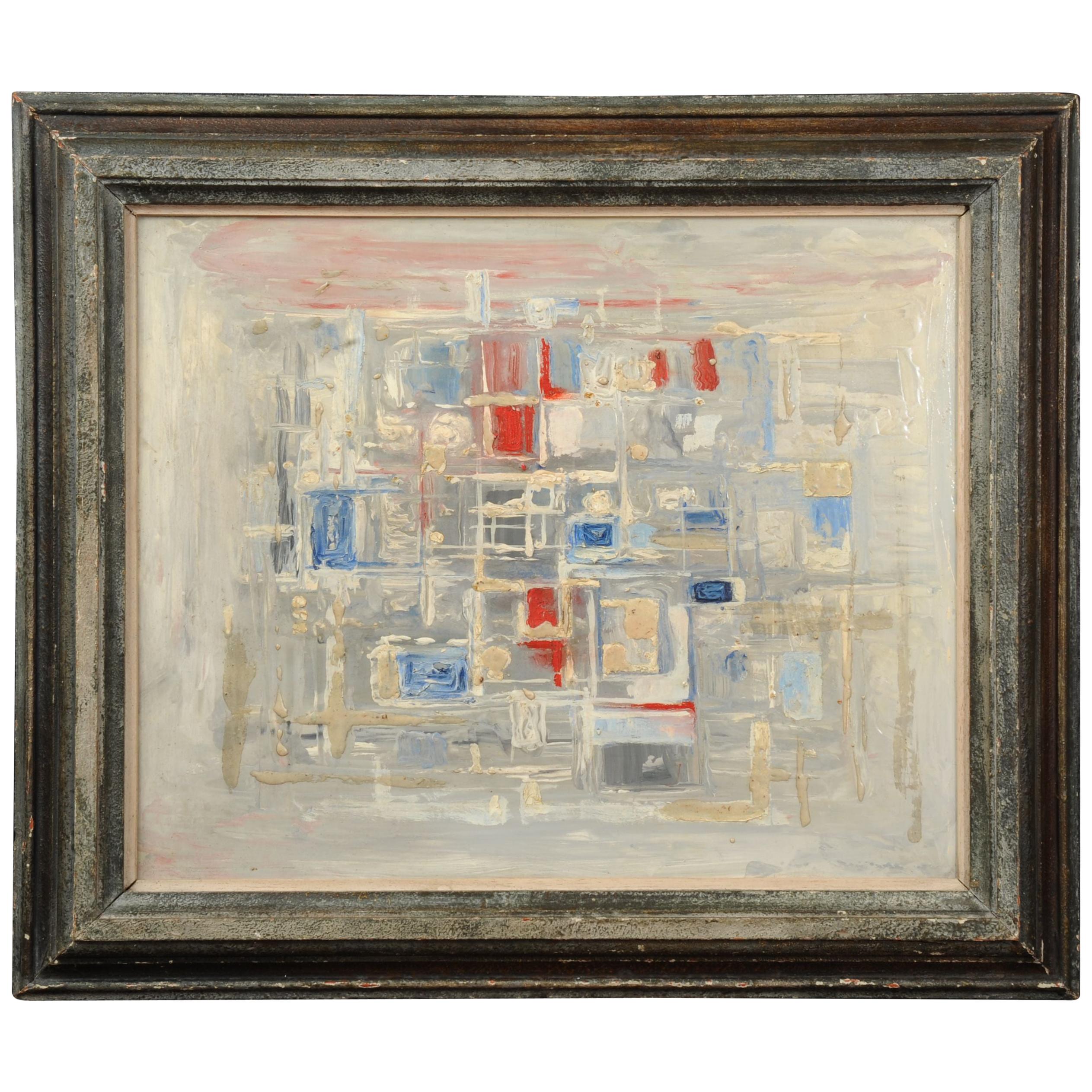 Original Midcentury Abstract Oil Painting by William Ernst Burwell ...
