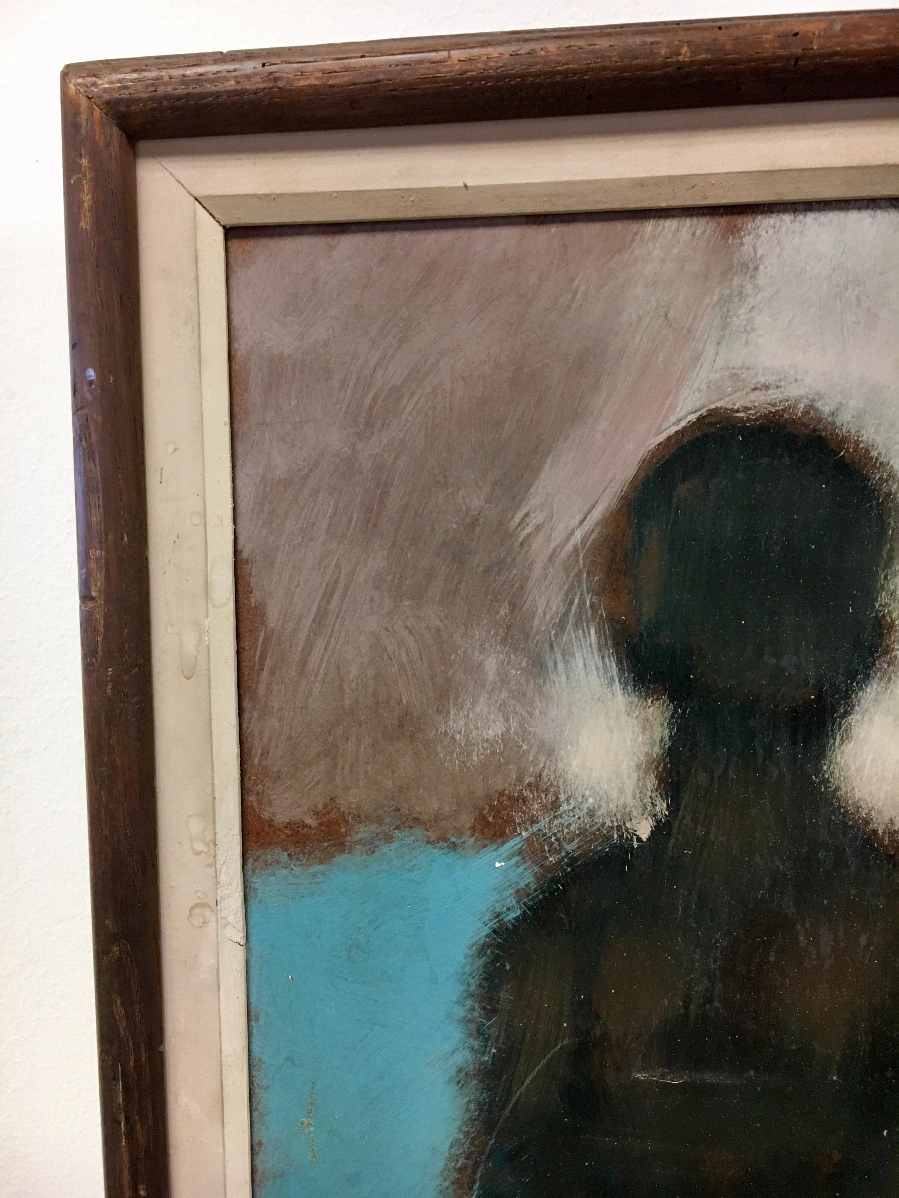 Original Mid-Century Modern Artist Signed Painting Dunn, 1957 at ...