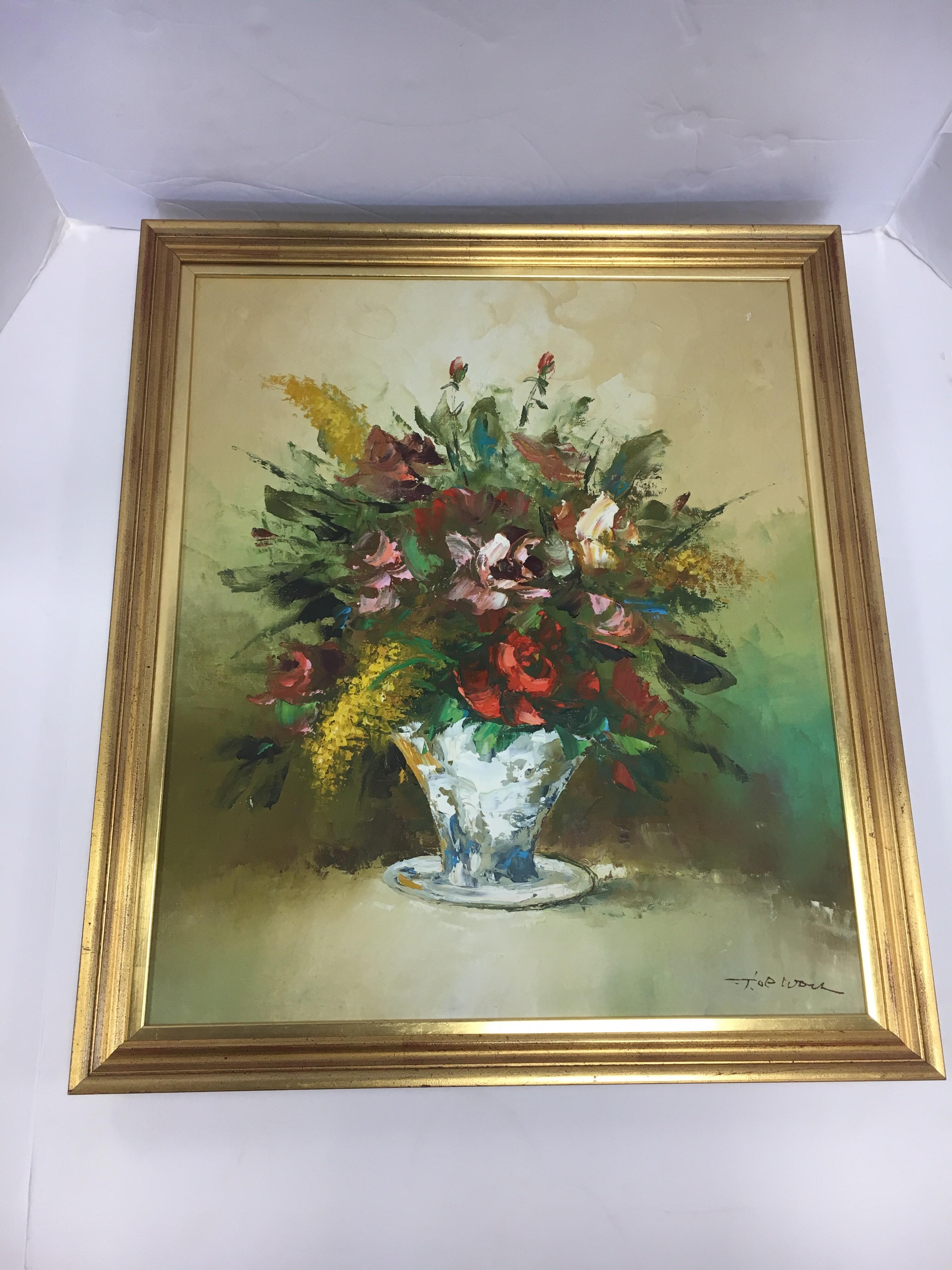 Original Mid-Century Modern Artist Signed Painting Tom Wolf at 1stDibs ...
