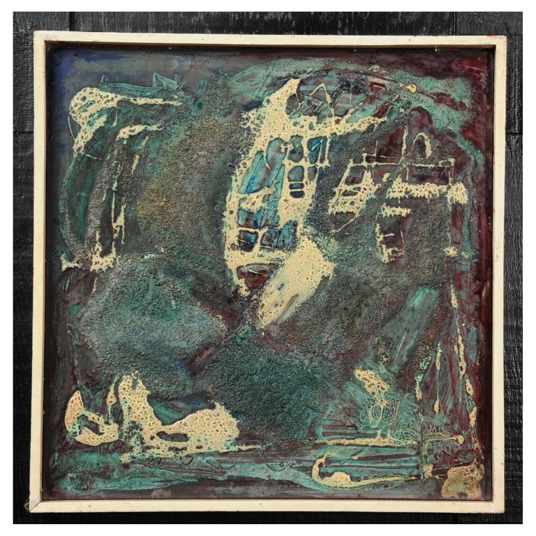 Original Midcentury Abstract Oil Painting by William Ernst Burwell ...