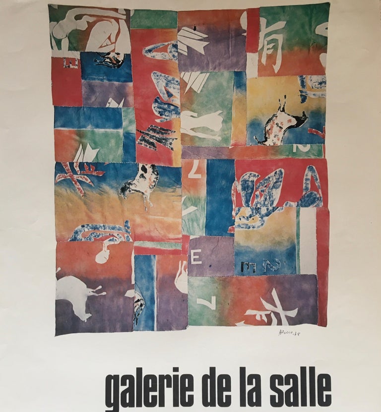 Original Midcentury Art Exhibition Poster by Alocco at 1stDibs