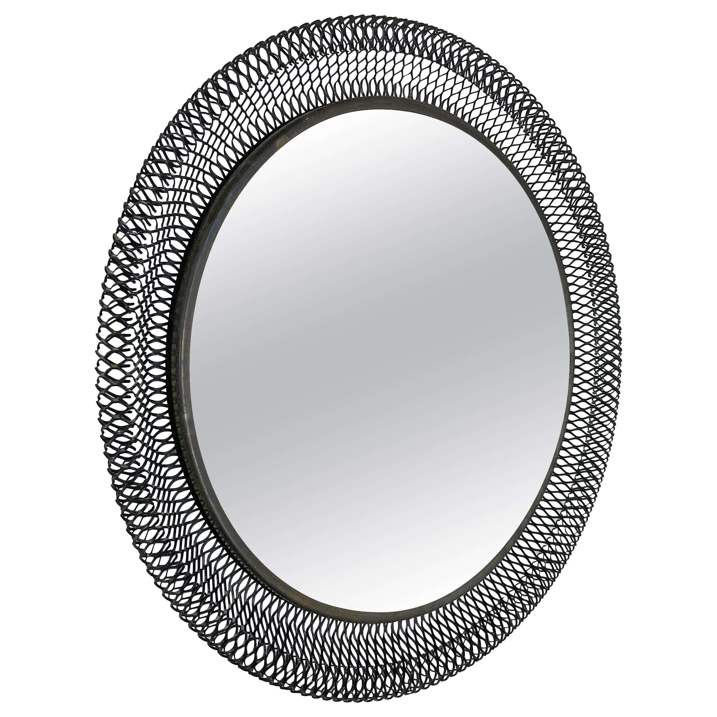 Original Midcentury Bauhaus Metal Rigituelle Mategot style Mirror ...