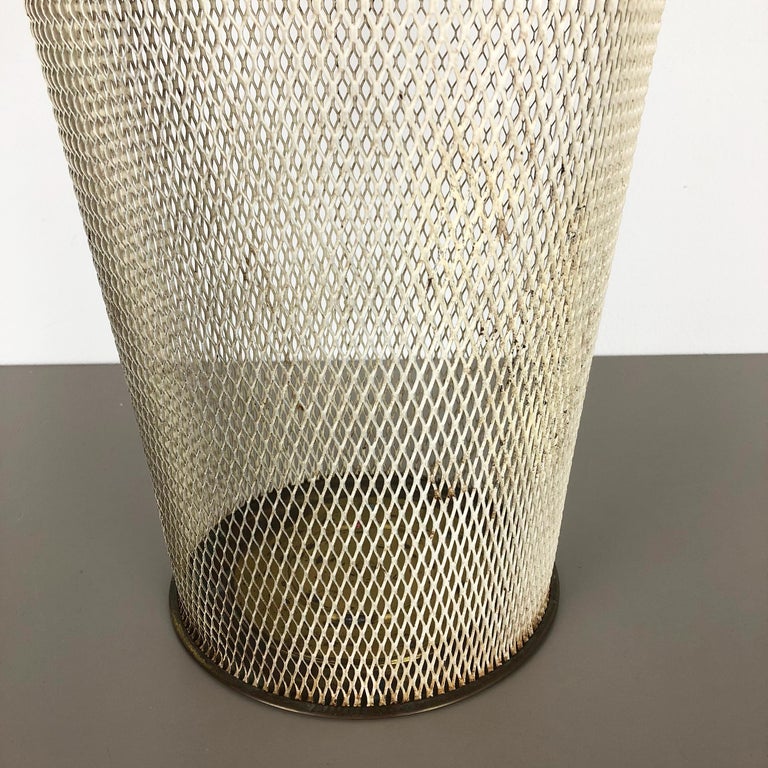 Original Midcentury Metal Brass Bauhaus Waste Paper Bin, France, 1950s ...