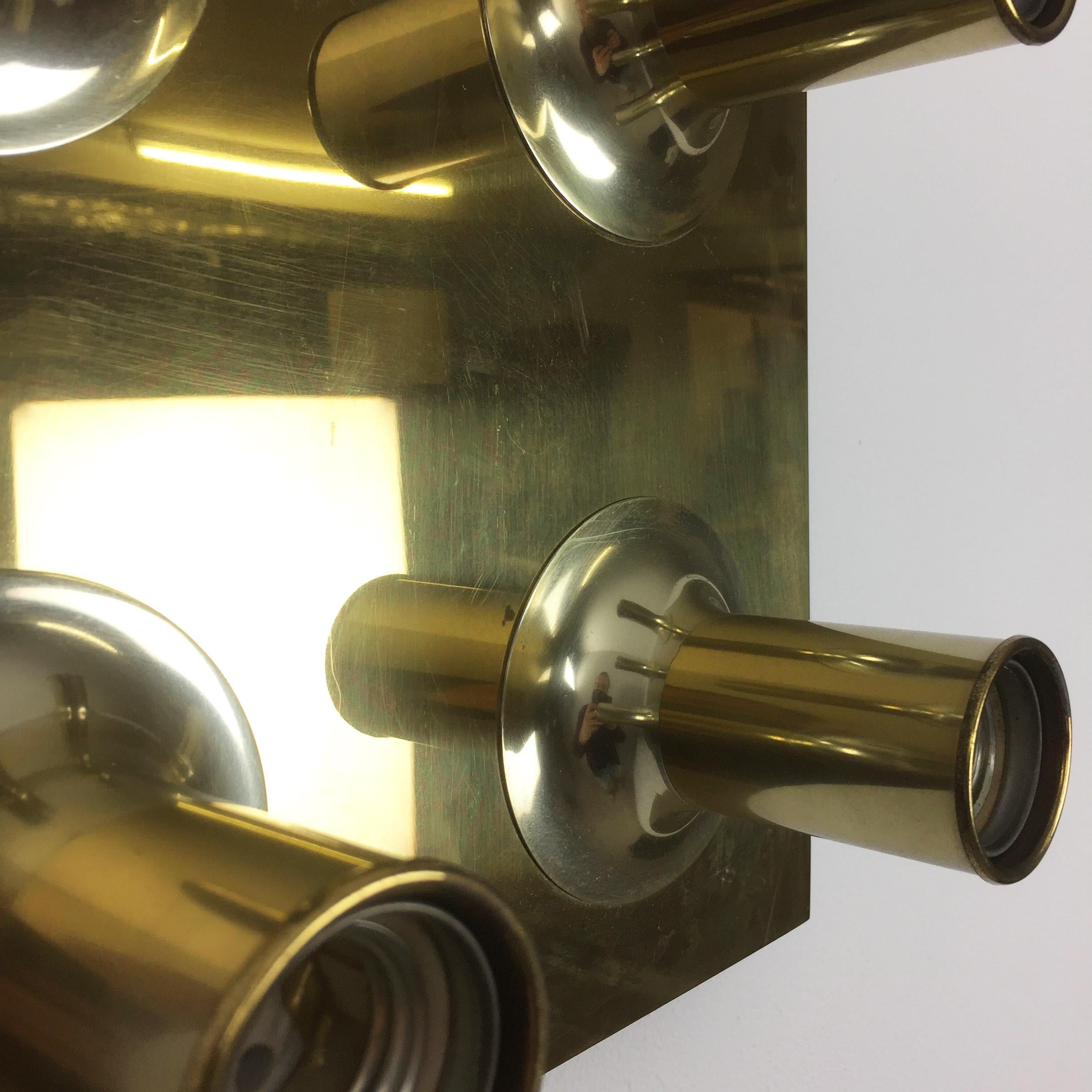 Original Modernist 1960s Atomic Wall and Ceiling Light by Cosack Lights ...