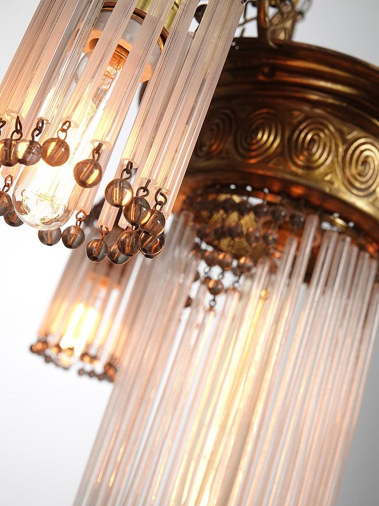 Original Multilayered Jugendstil Chandelier For Sale at 1stDibs