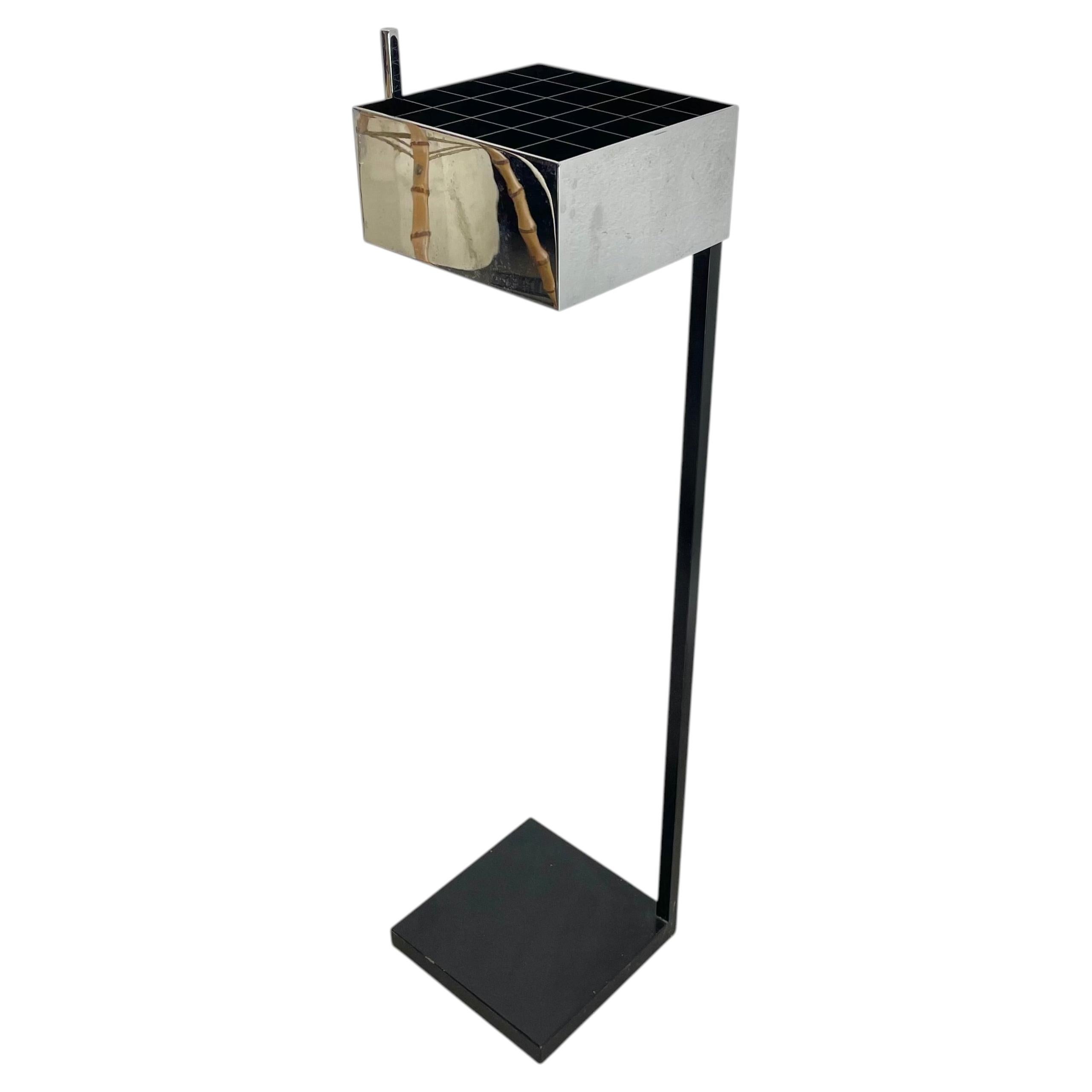 Original NOS Modernist Cubic BAUHAUS Metal Ashtray Stand, Germany ...