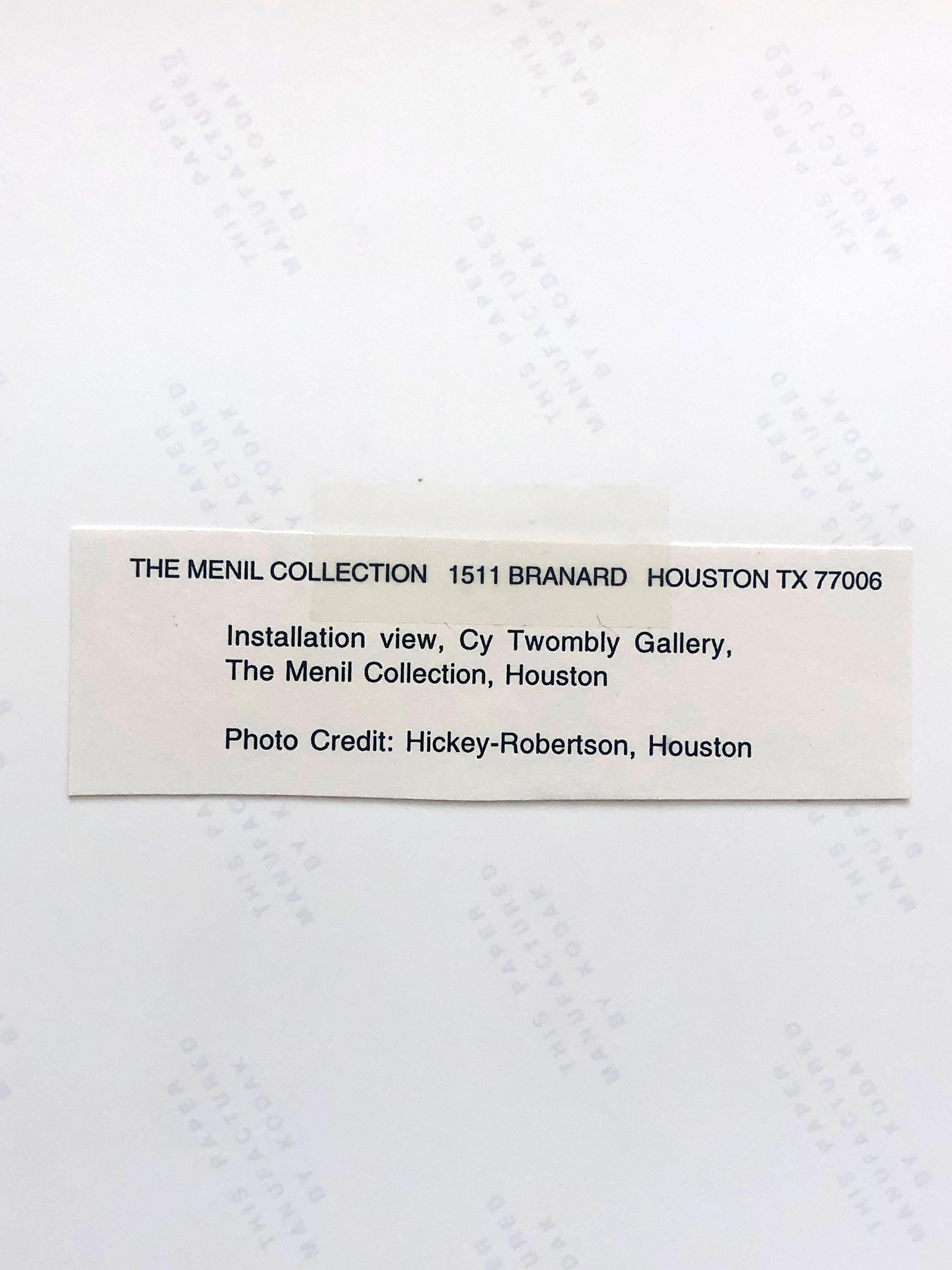 Original official press photo kit 1995 Cy Twombly exhibition: A ...