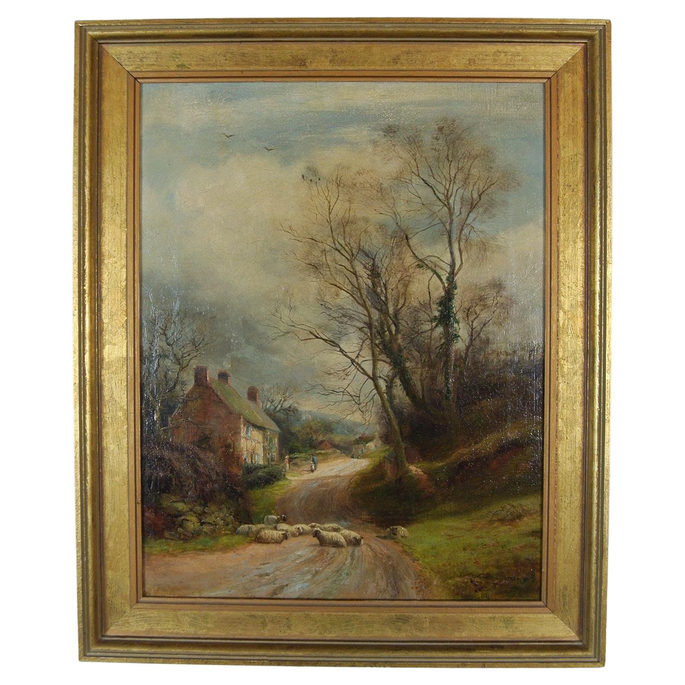 Original Oil on Canvas, Applethwaite, Underskiddaw, William Lakin ...