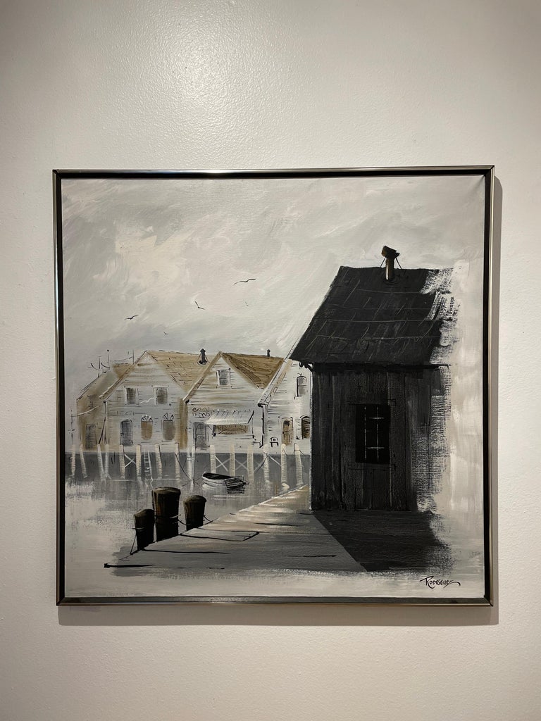 Original Oil on Canvas Cityscape Painting by Rodriguez For Sale at ...