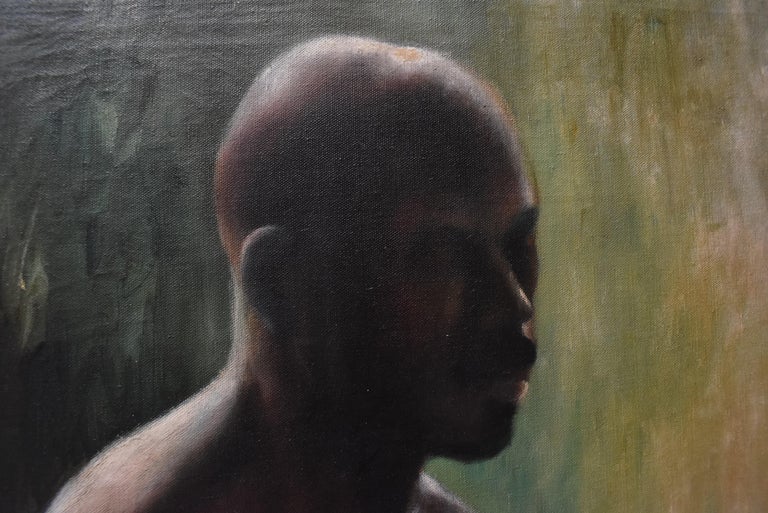 Original Oil on Canvas Michigan Artist Russell Steinke African American ...