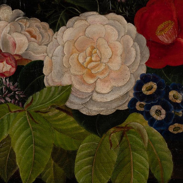 Original Oil on Canvas Painting, Bouquet of Flowers from I.L Jensen ...