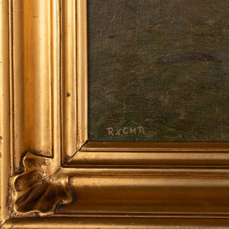 Original Oil on Canvas Painting of Three Cows in Pasture Signed by ...