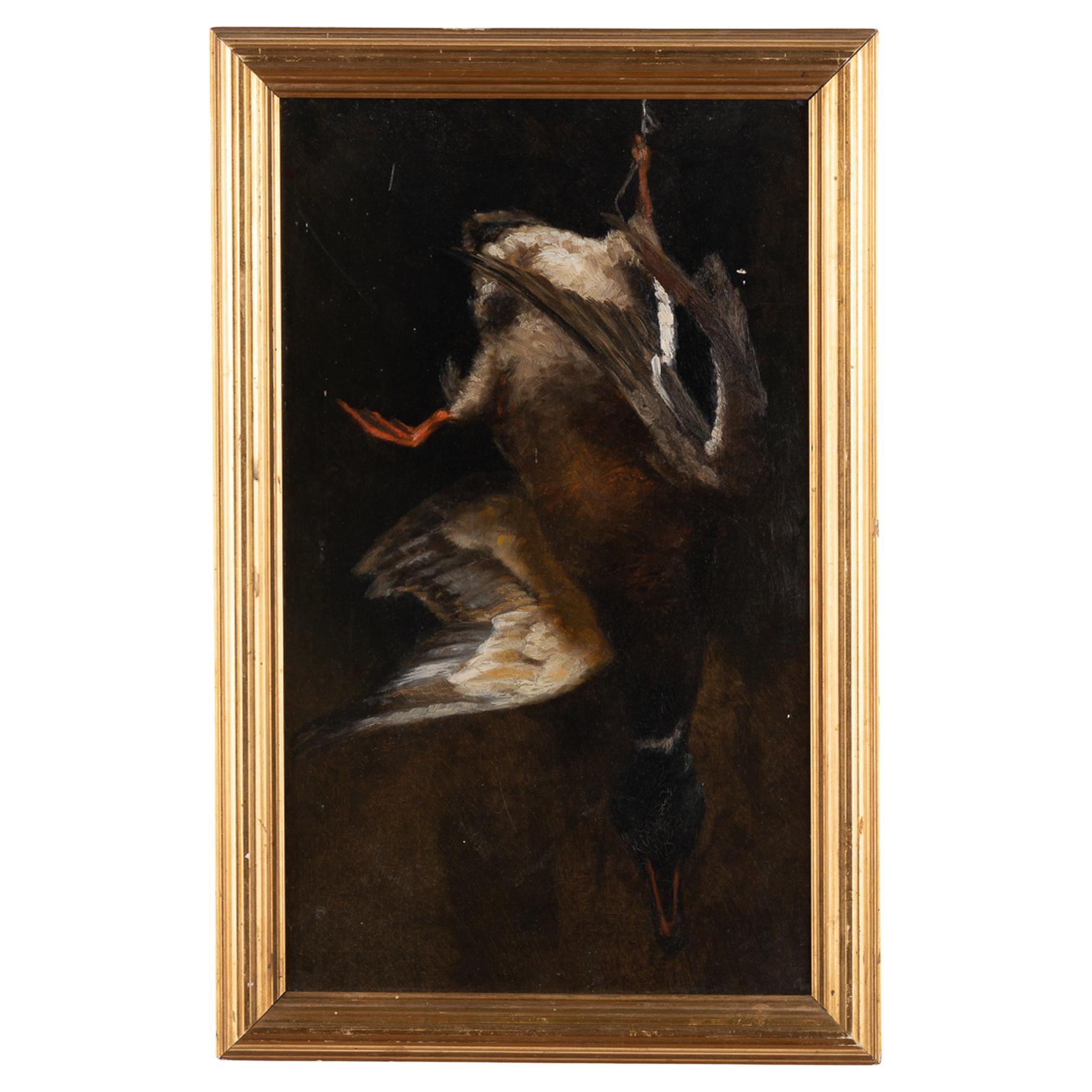 Antique "Cupid" Oil Painting on Canvas in Original Frame, circa 1880 at ...