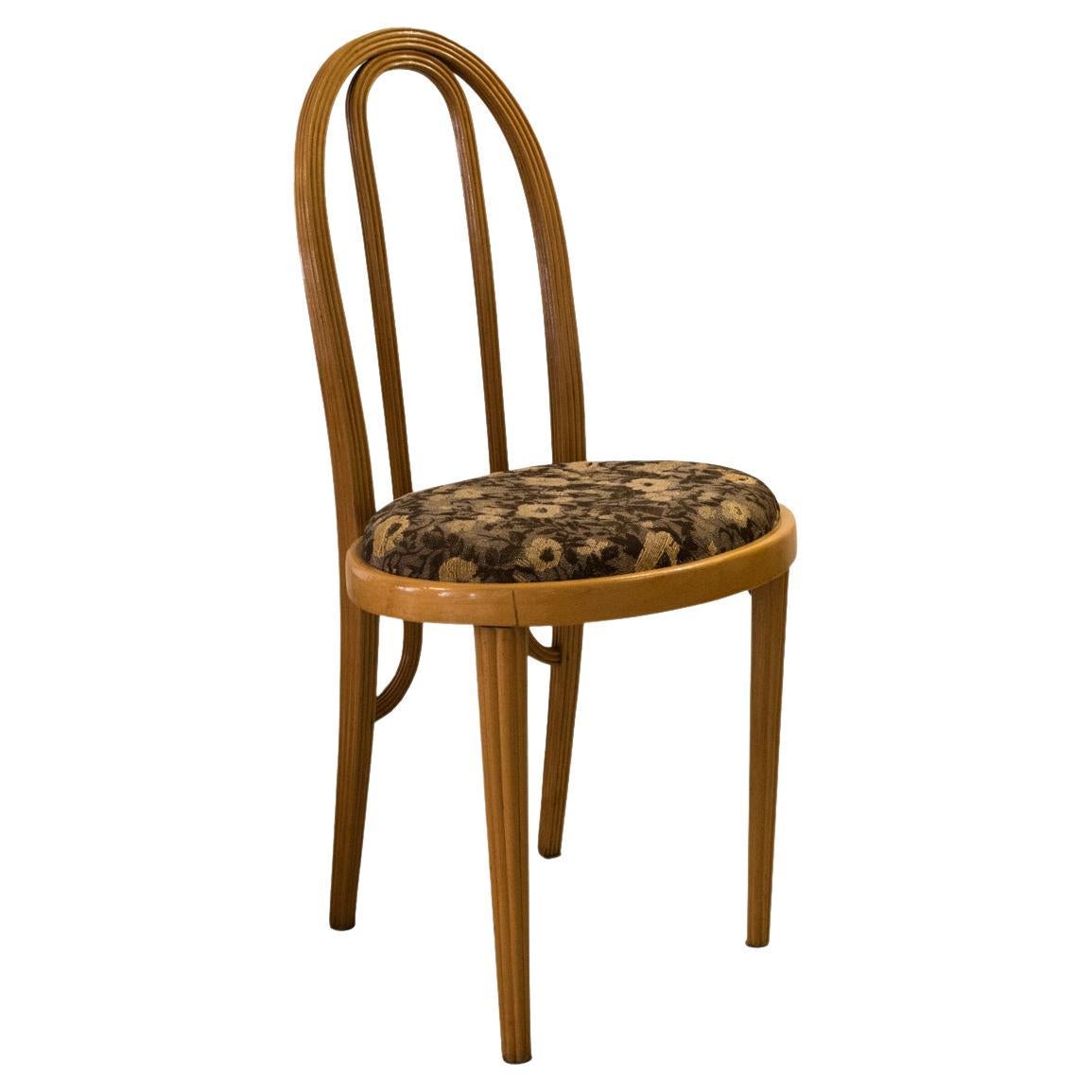 Huge Throne, Otto Prutscher Attributed Chair, Beechwood and Floral ...