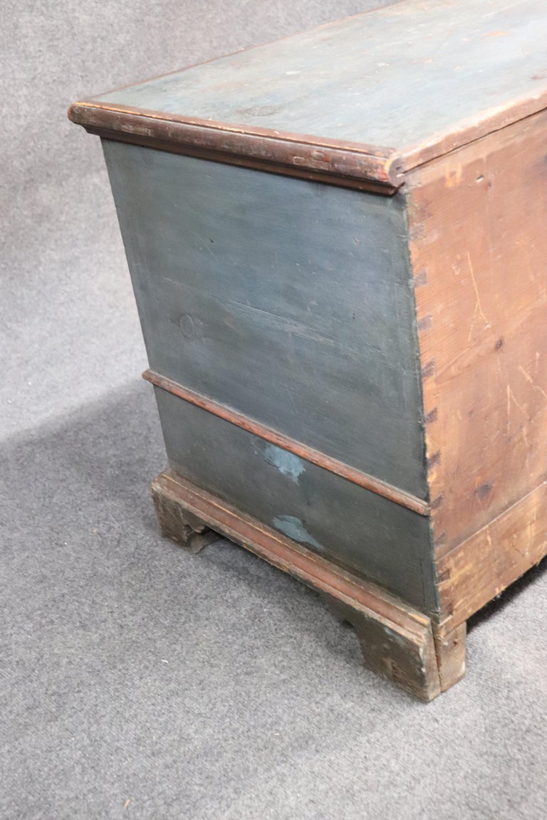 Original Paint Decorated Pennsylvania Pine Blanket Dower Chest, Dated ...