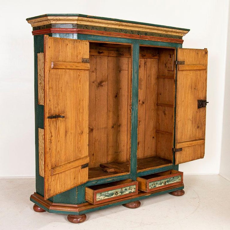 Original Painted Antique German Armoire Dated 1774 at 1stDibs | painted ...