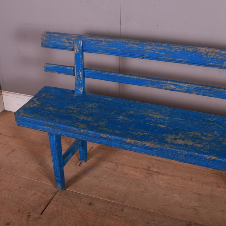 Original Painted Austrian Bench For Sale at 1stDibs