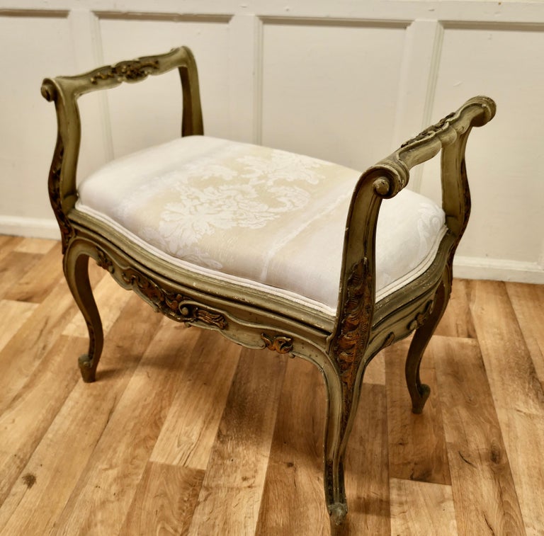 Original Painted French Louis Philippe Boudoir Window Seat For Sale at ...