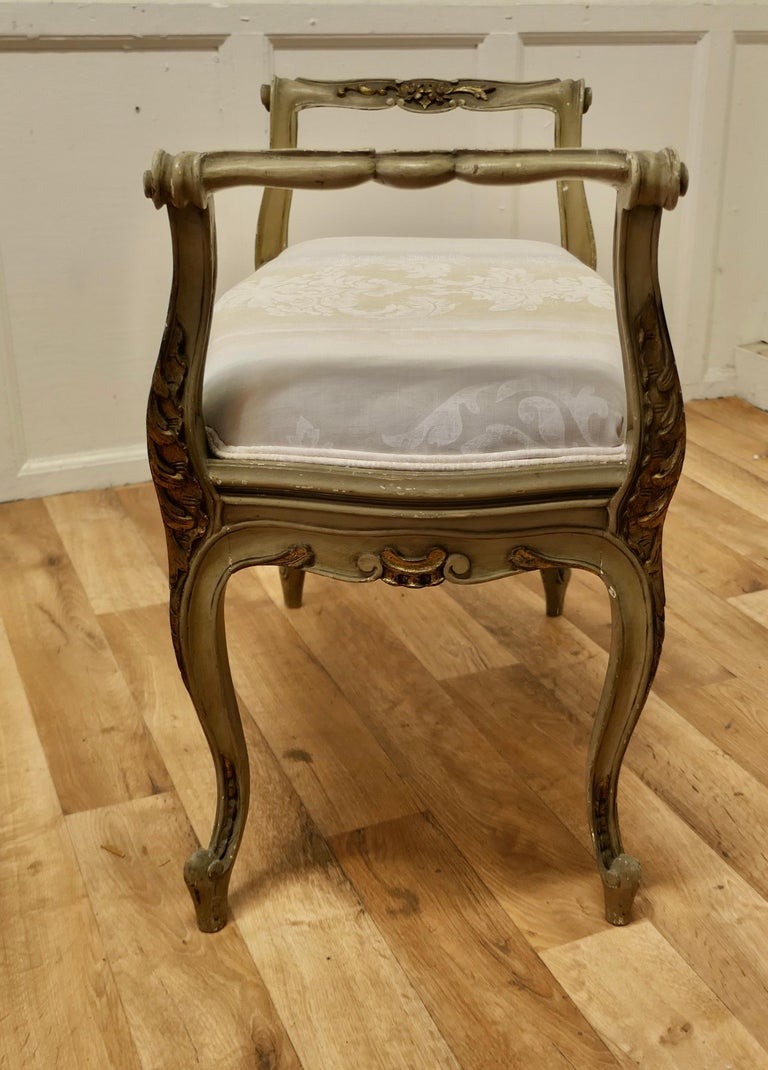 Original Painted French Louis Philippe Boudoir Window Seat For Sale at ...