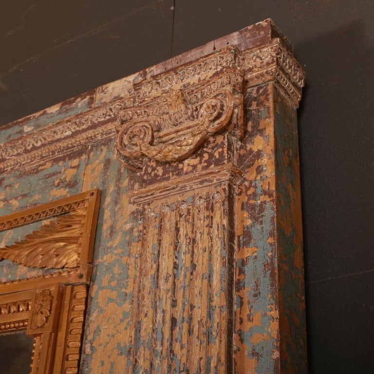 Original Painted French Mirror For Sale at 1stDibs