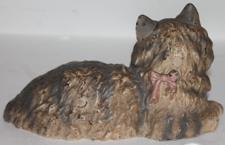 Original Painted Hubley Cat Door Stop at 1stDibs